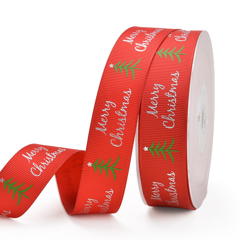 Wholesale Christmas Decorative Custom Printed Grosgrain Ribbon ...